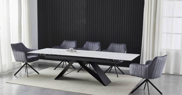 Разтегателна трапезна маса Infinity - Топ Цени | Мебели Онлайн Orhideamebel.com